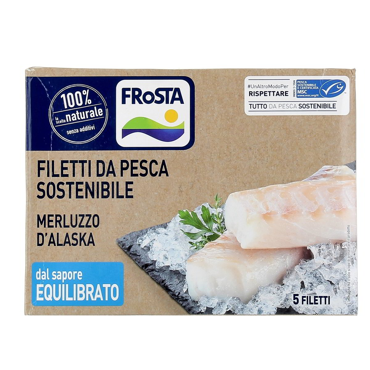 FILETTI DI MERLUZZO D'ALASKA DA PESCA SOSTENIBILE FROSTA 340 g (Minimo ...